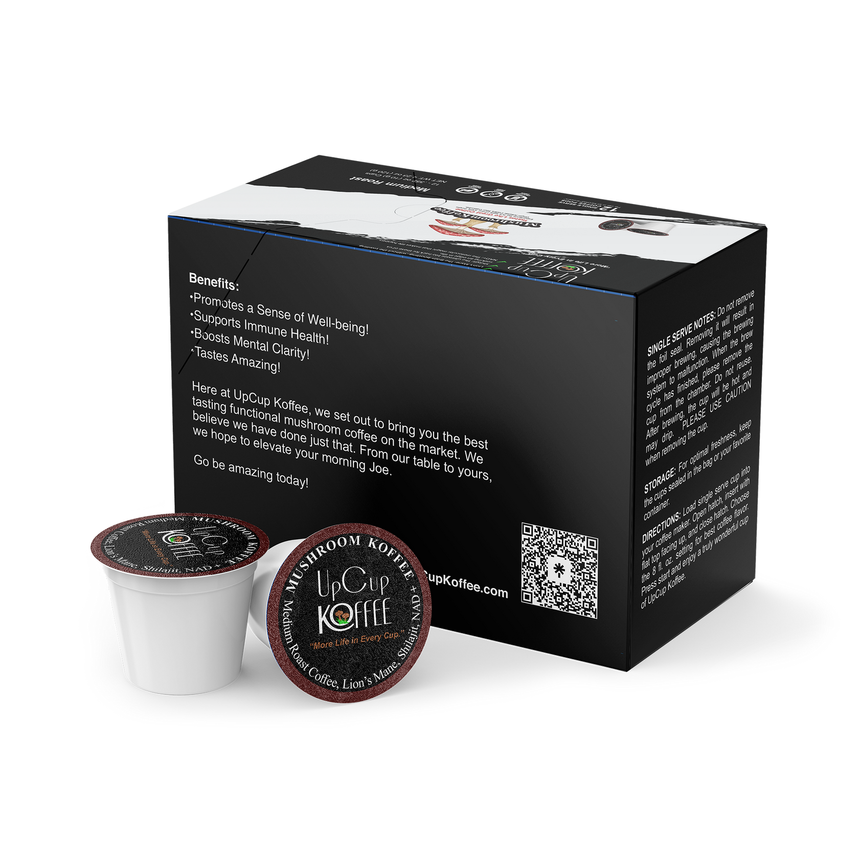 UpCup Koffee – Best Mushroom Coffee for Energy, Focus & Gut Health